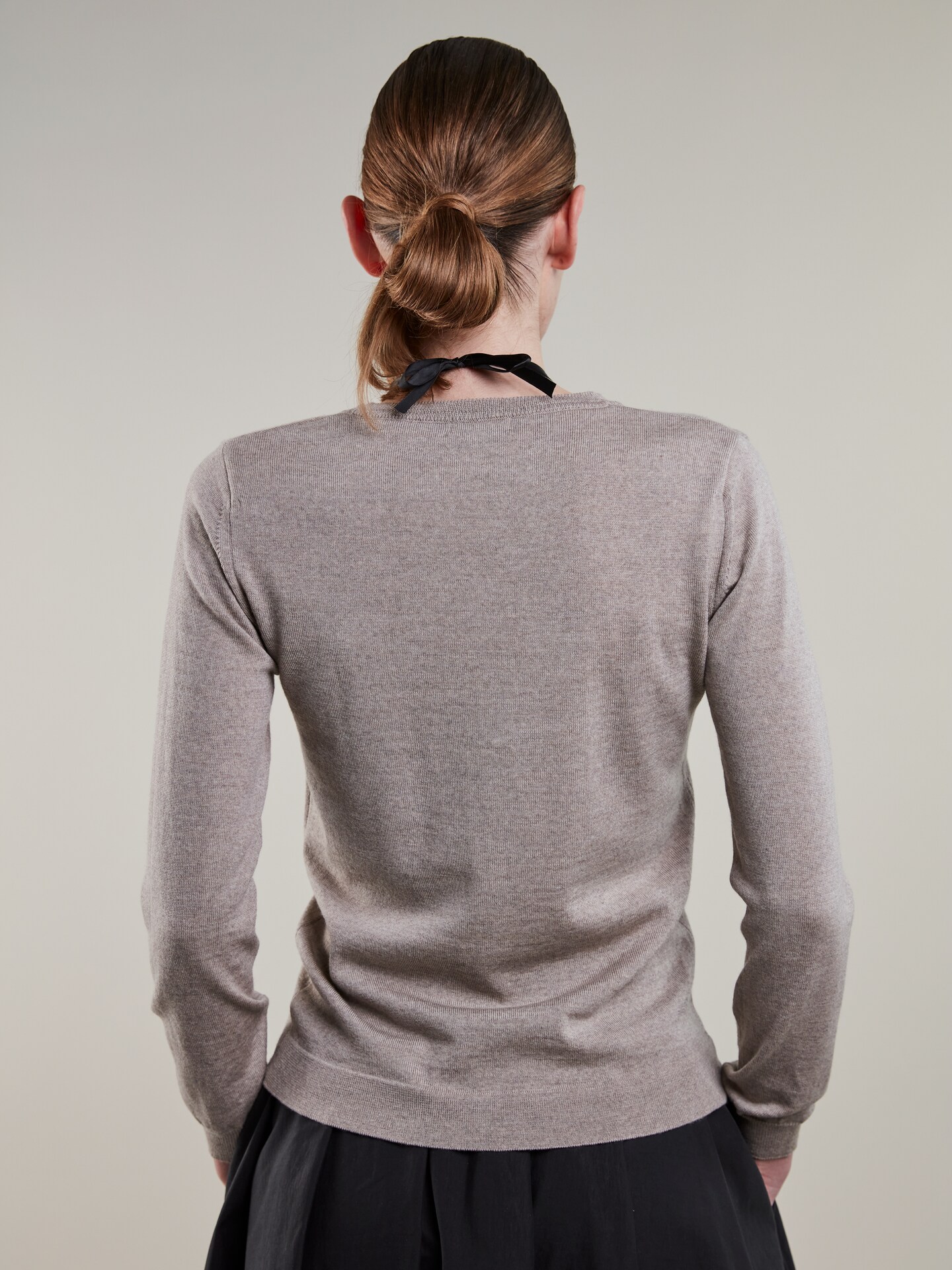 Signe Beige Merino Wool Crew Neck | Stenstroms.com Signe Beige Merino Wool Crew Neck | Stenstroms.com